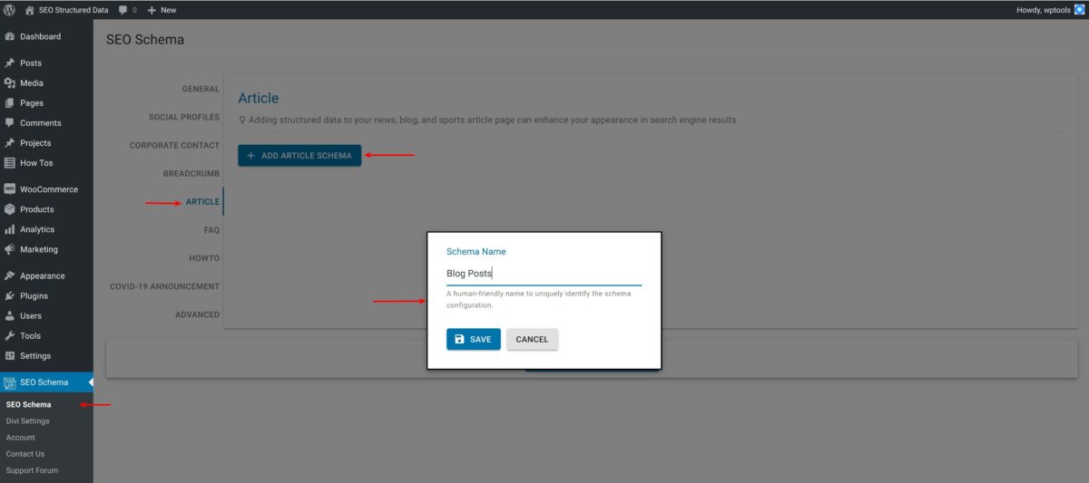 Add "Article Schema" To WordPress