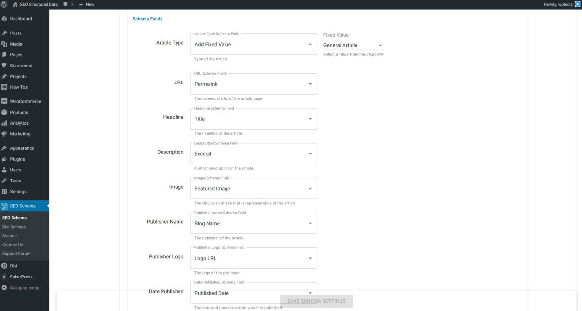Add "Article Schema" To WordPress