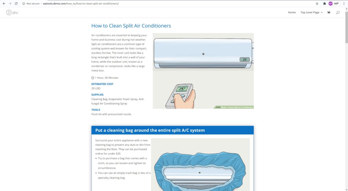 Add Howto Schema Instructions Using Howto Divi Module